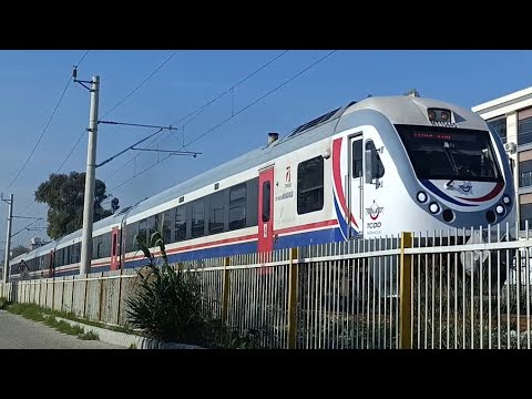 TCDD MT 15445 İzmir-Tire Treni 7 Eylül'den Geçiş & Kornalı Selamlama
