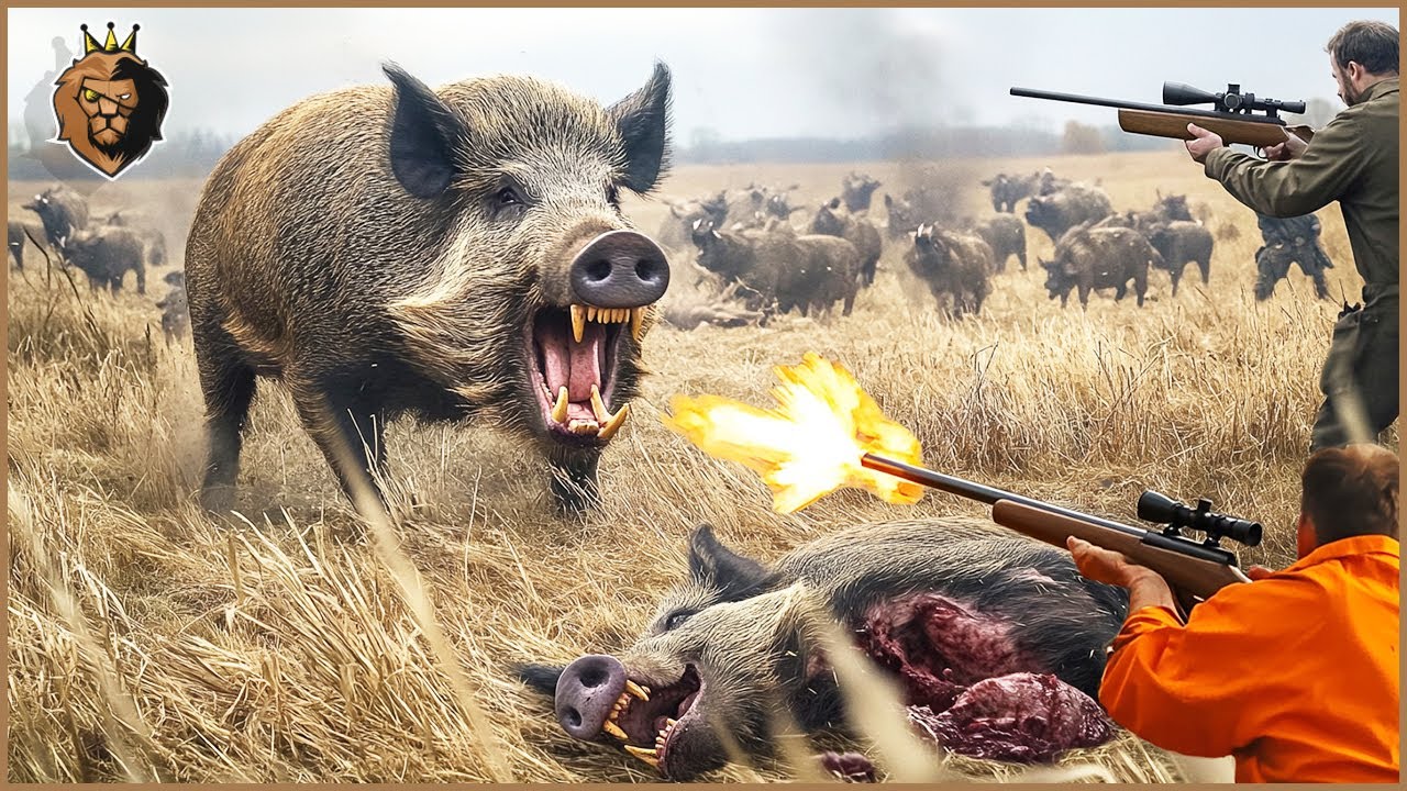 TERRIFYING BATTLE! TOP Most Epic Wild Boar Hunting Moments in the ...