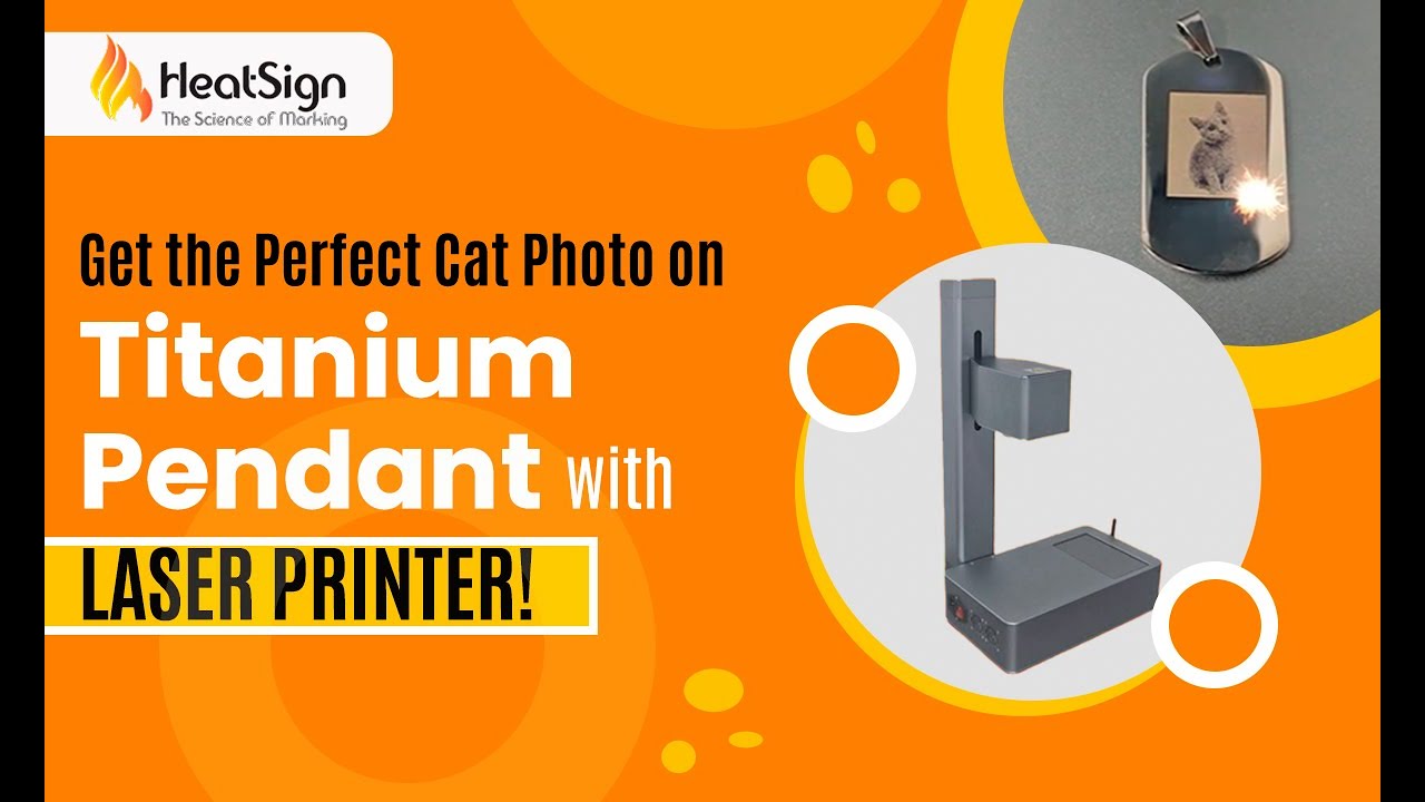 How to Print a Photo of a Cat on a Titanium Pendant with Our Laser ...