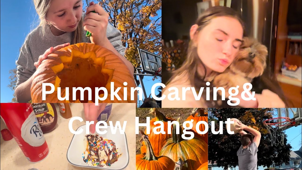 Pumpkin Carving & Crew Hangout - YouTube