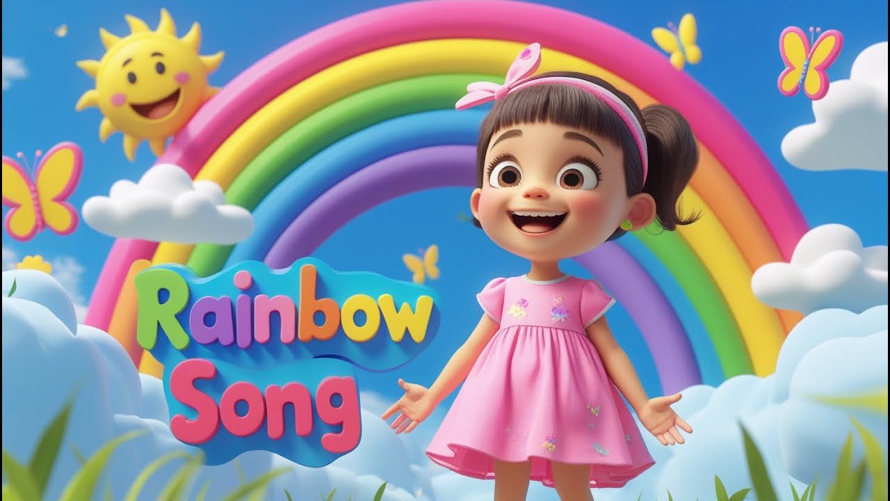 🌈 Rainbow Song for Kids | Learn Colors with a Fun Nursery Rhyme - YouTube