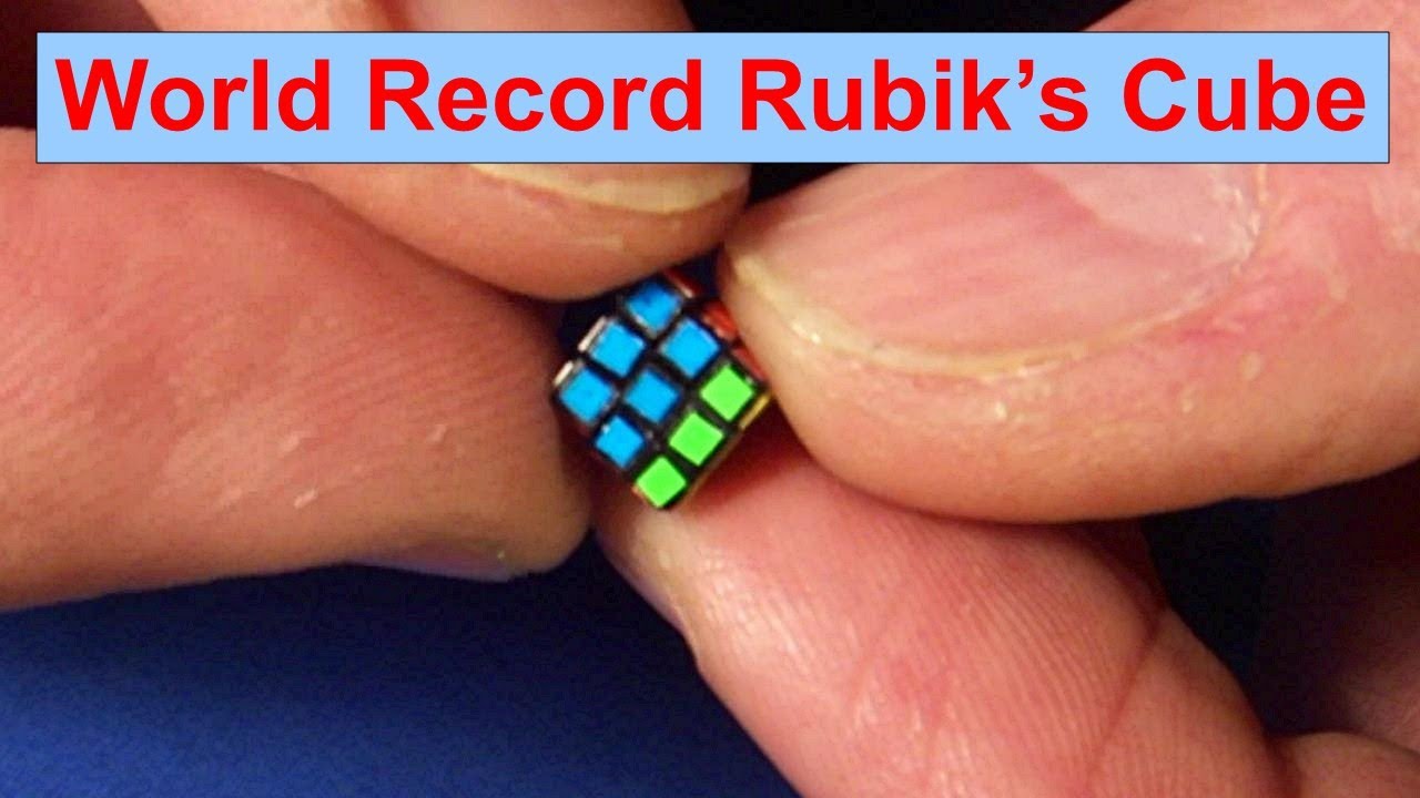 Now stickered - WR 6mm Rubik's Cube (Subatomic Cube) - YouTube