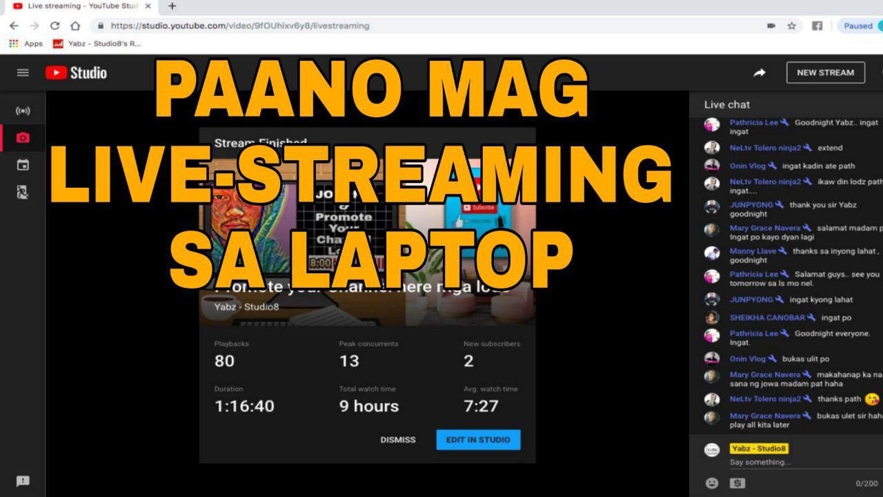 PAANO MAG LIVE-STREAMING GAMIT ANG LAPTOP MO AT KAHIT HINDI PA 1K ANG ... PAANO MAG LIVE-STREAMING GAMIT ANG LAPTOP MO AT KAHIT HINDI PA 1K ANG ...