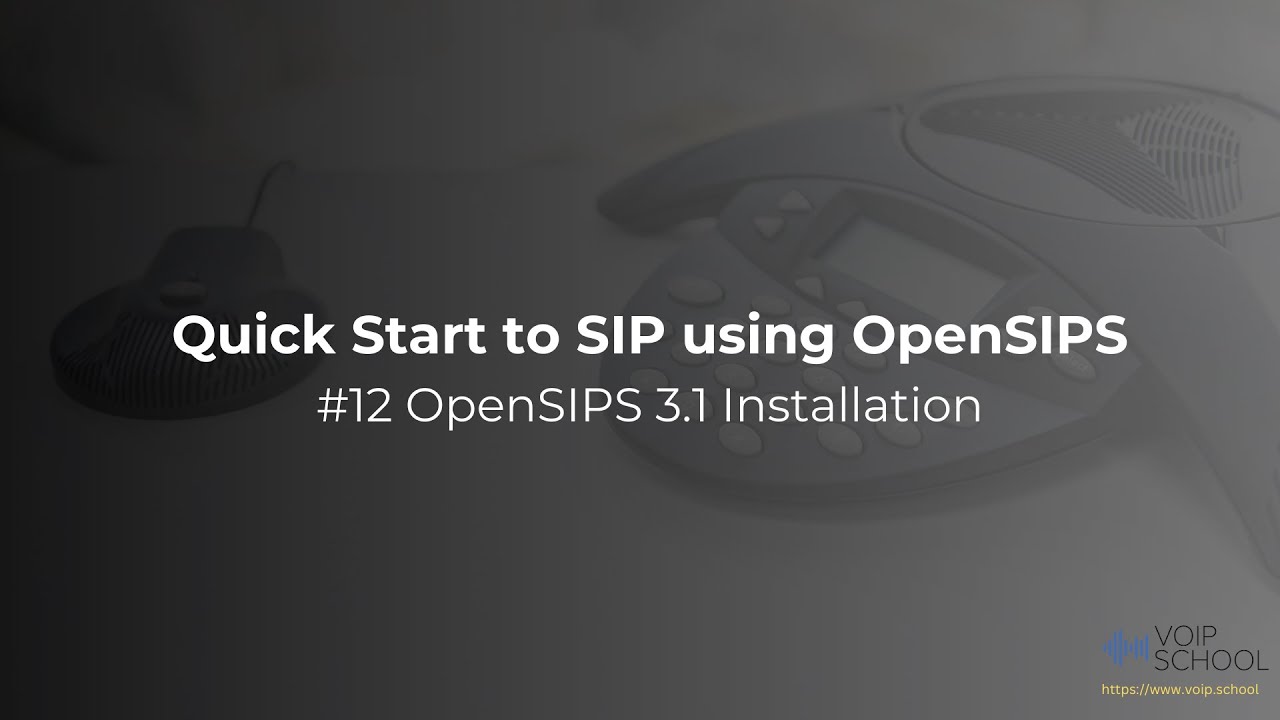 #12 OpenSIPS 3.1 Installation - YouTube