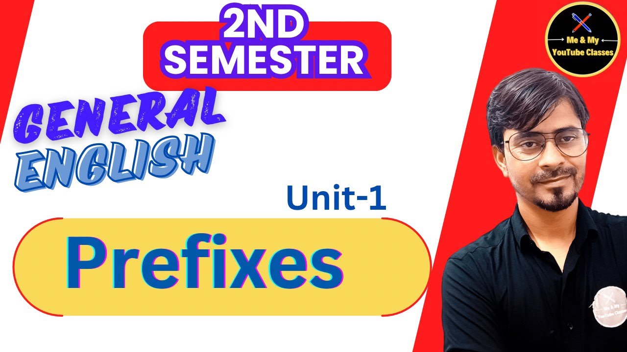 B.A 2nd Semester: Prefixes (Gen. English) - YouTube