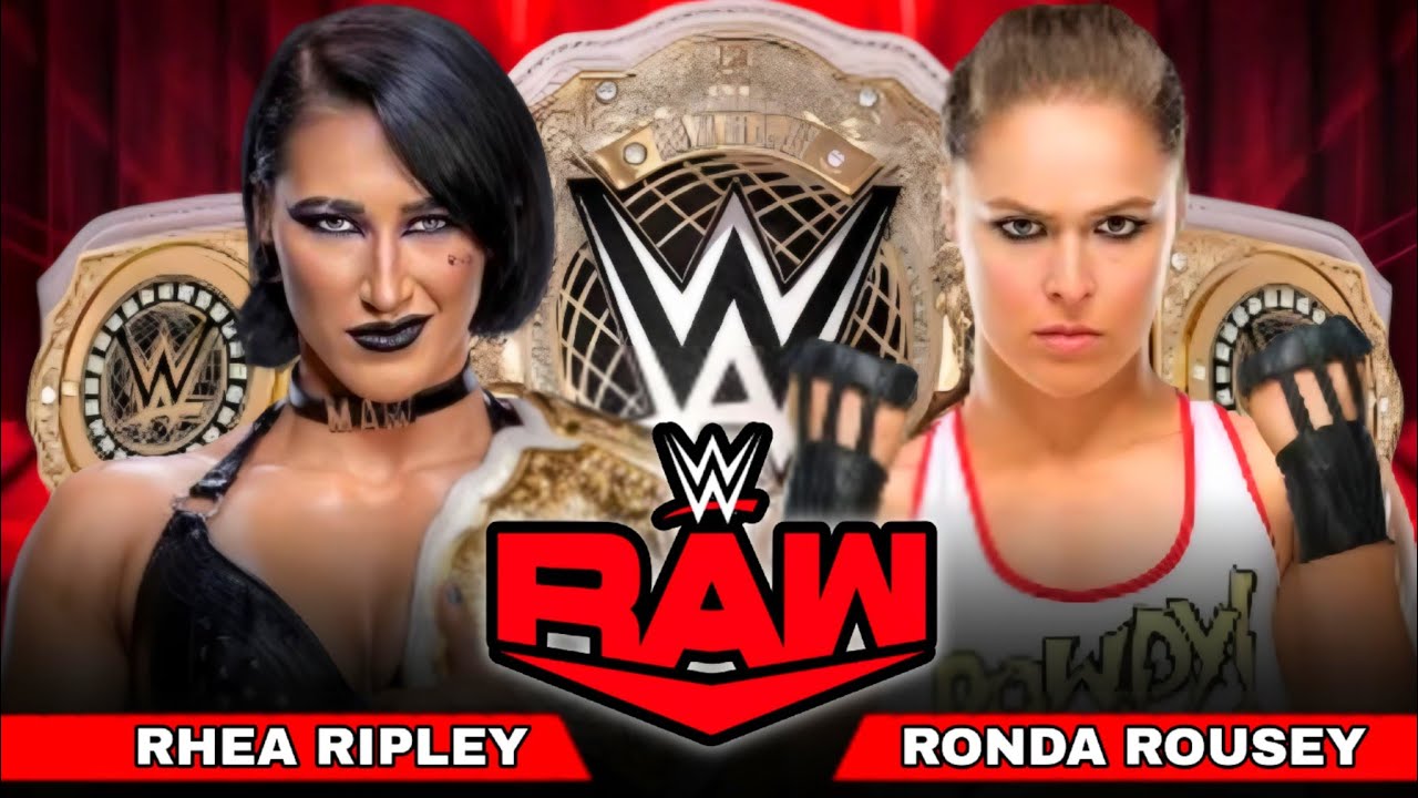 Rhea Ripley vs Ronda Rousey Women's World Championship Full Match WWE ...