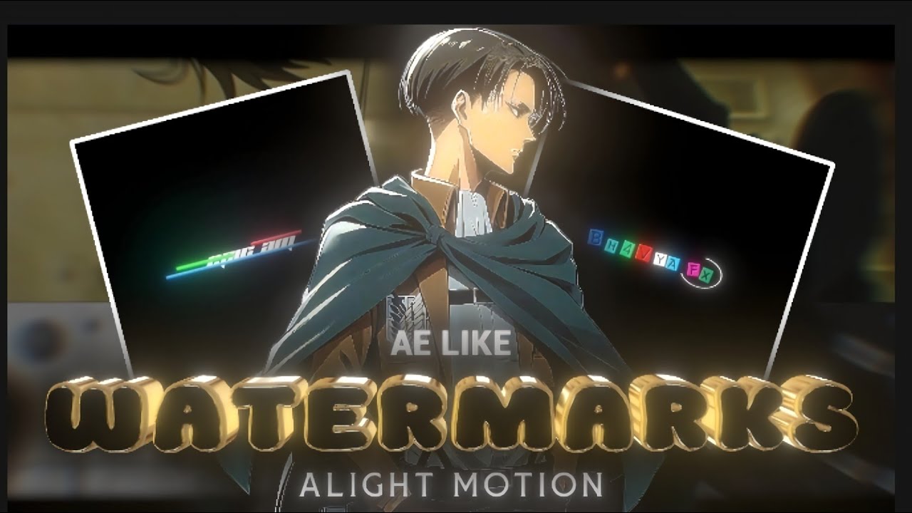 Ae like watermark pack on alight motion +(PRESET) - YouTube