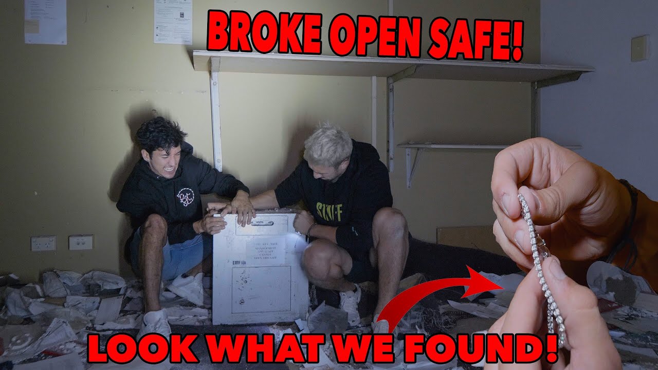 FOUND AN ABANDONED SAFE! *Broke into it* (This is what we found) - YouTube