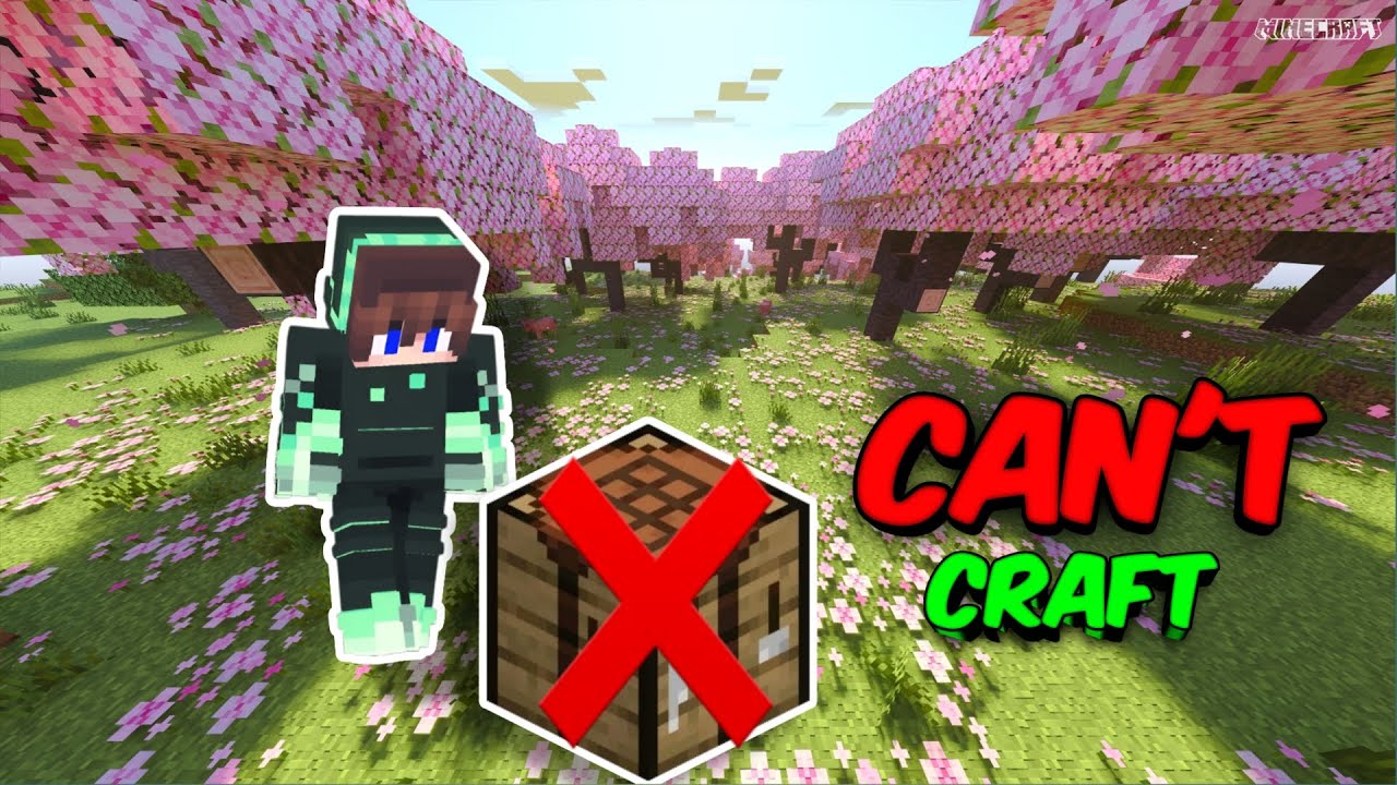 Minecraft but I can't craft anything 😔 | - YouTube