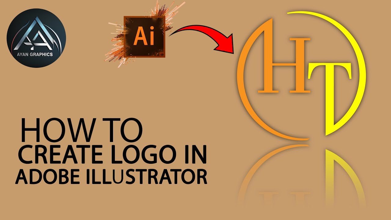 Create HT logo in Adobe Illustrator - YouTube