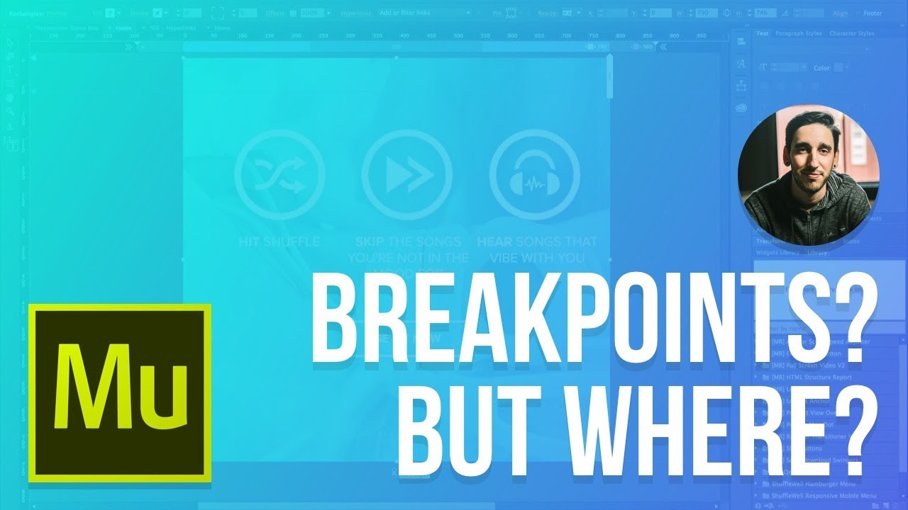 Adobe Muse 2016 Responsive Tutorial | Where to Put Your Breakpoints - YouTube