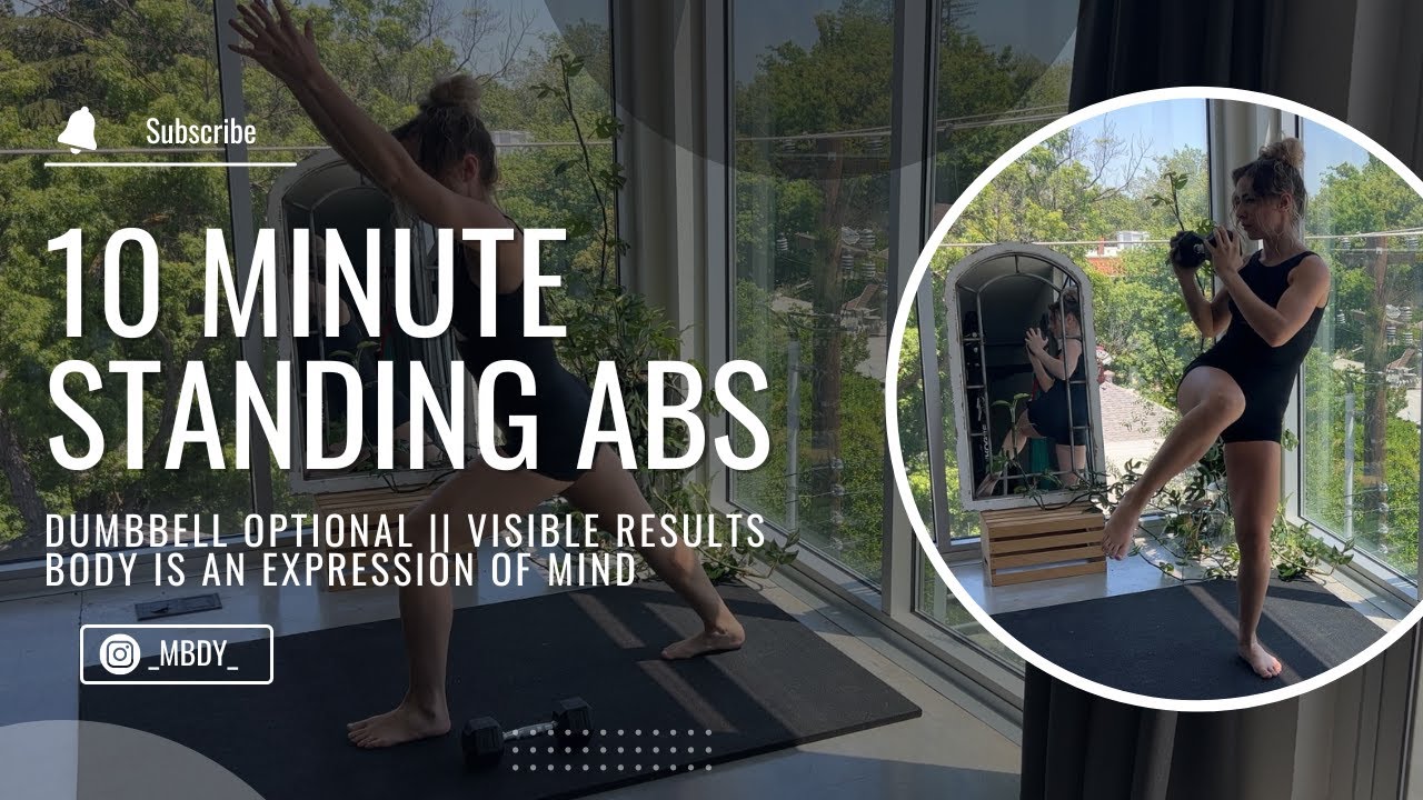 MBDY || 10 MIN STANDING AB WORKOUT || BEGINNER FRIENDLY || NO EQUIPMENT ...
