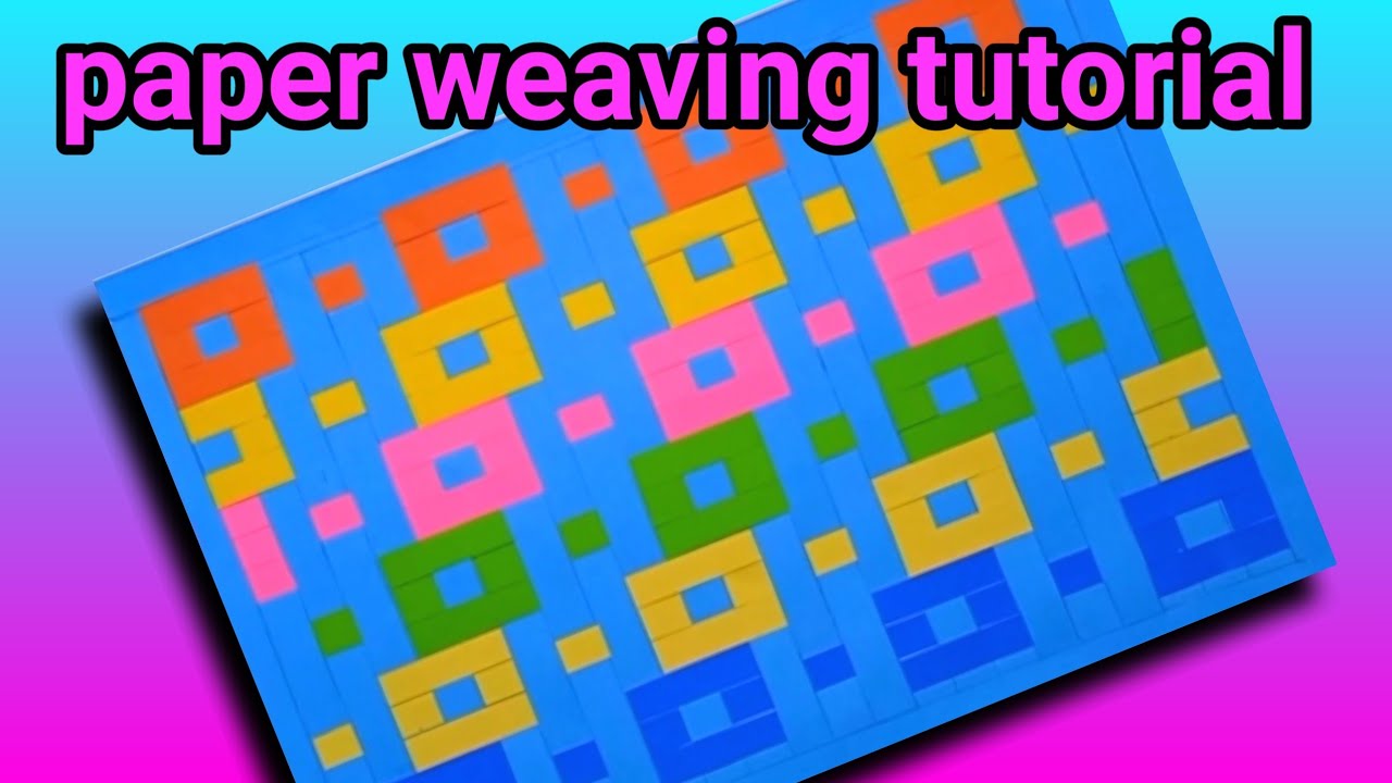 paper weaving tutorial, weaving with paper strips, paper mat, paper ...