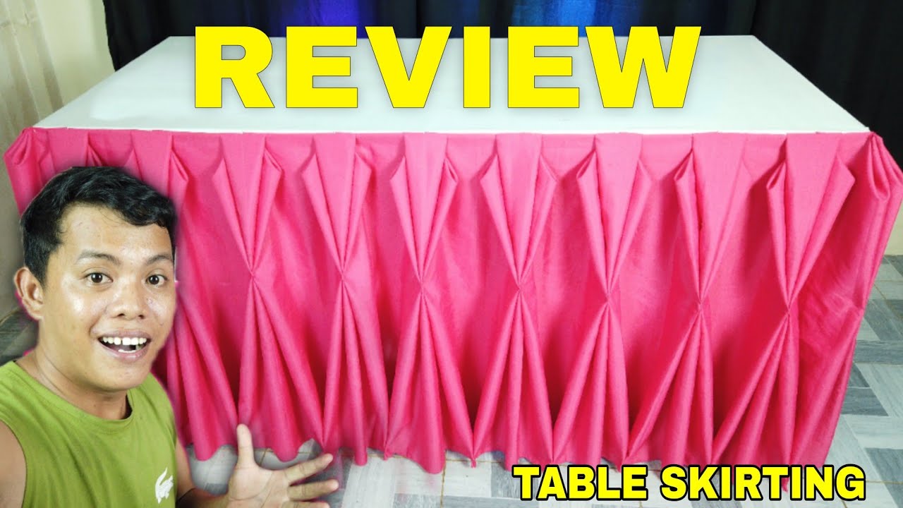 TABLE SKIRTING REVIEW TUTORIAL - YouTube