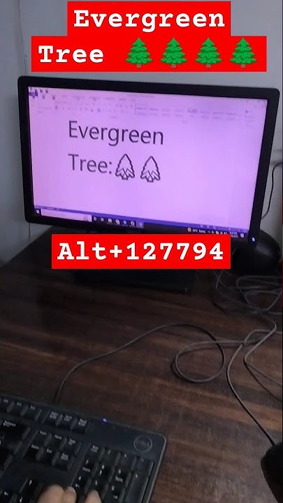 How to Create a Evergreen Tree 🌲 🌲 🌲 Emoji With Computer shortcut key #tree #emoji #computer # ...