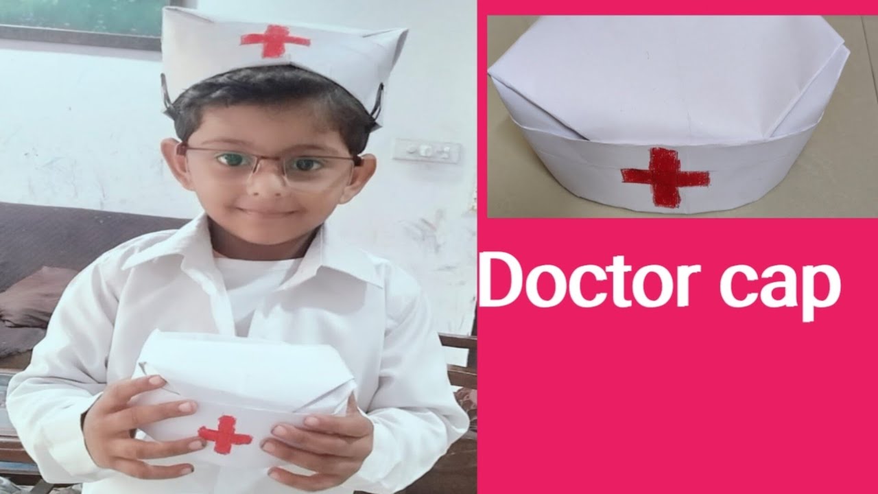 How to make doctor cap with paper/ DIY doctor cap / school activity ...