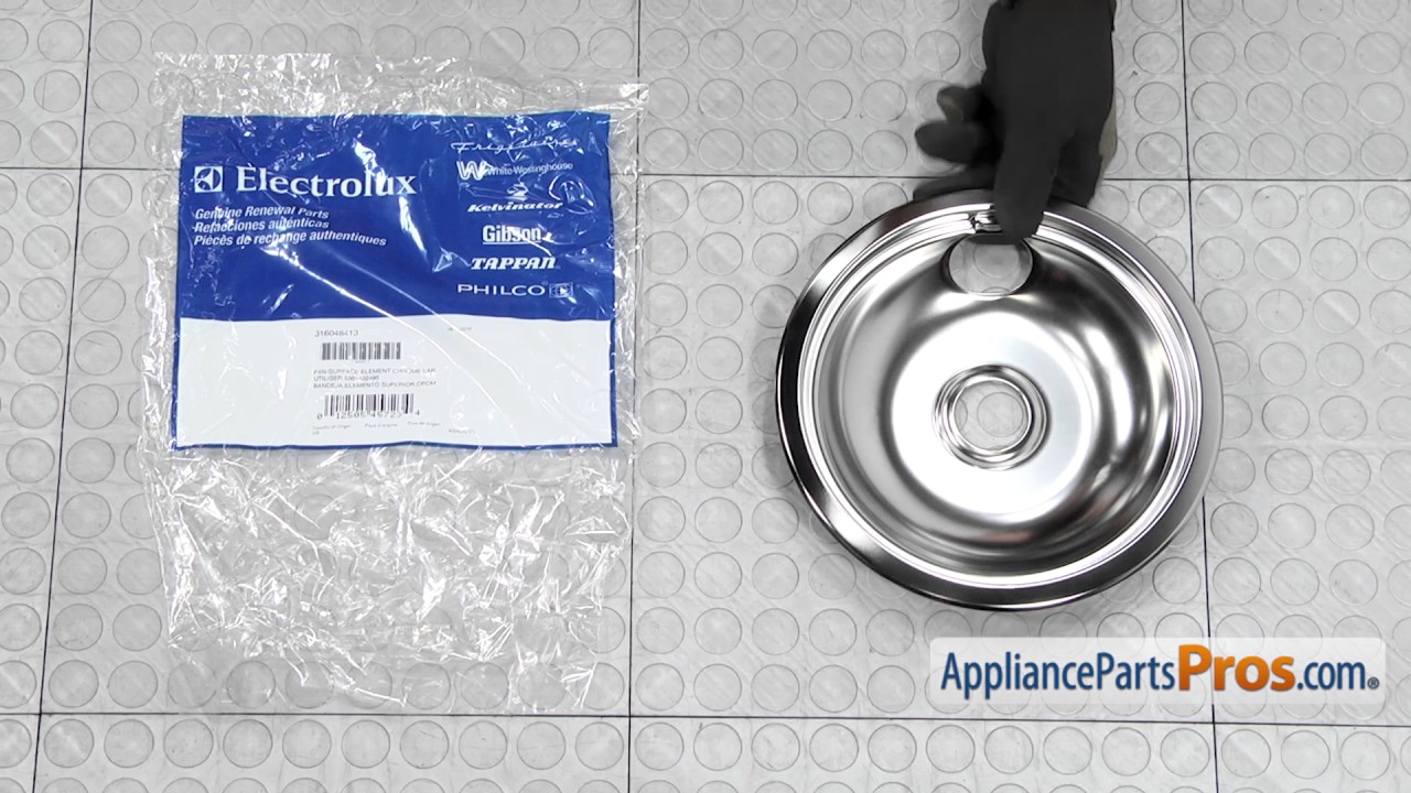 How To: Whirlpool/KitchenAid/Maytag Large Drip Pan 316048413 - YouTube