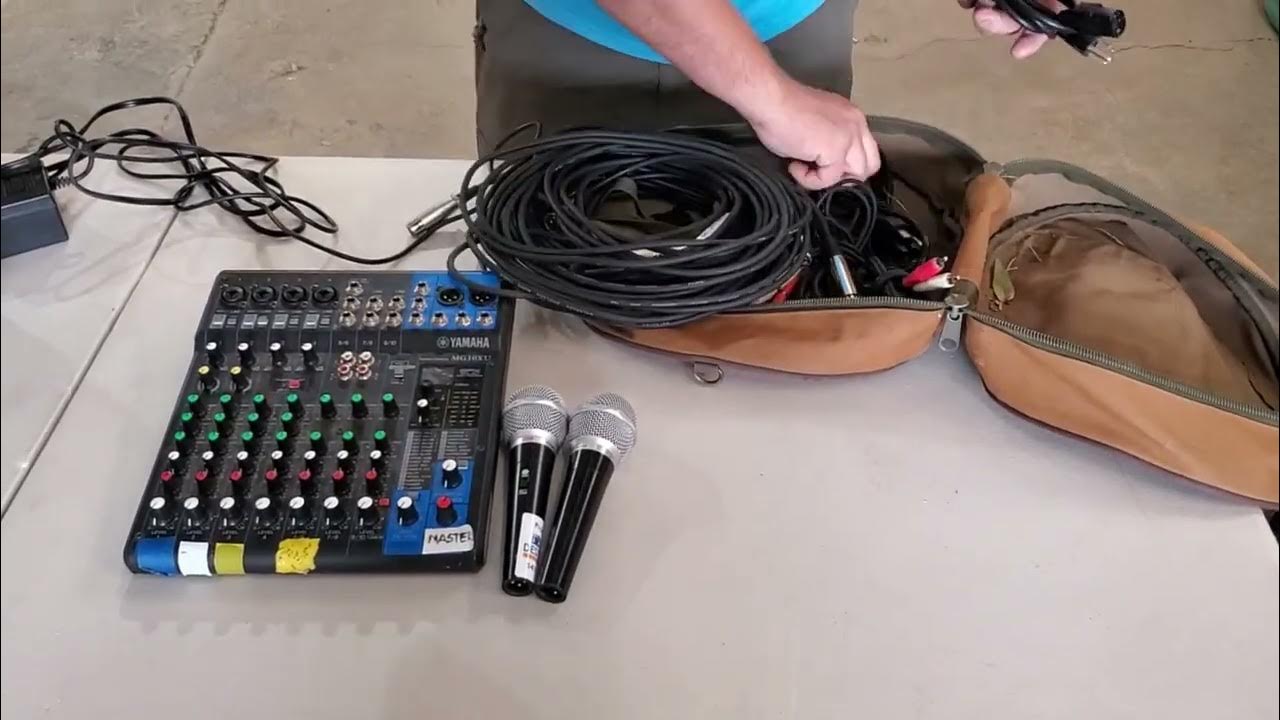 How to set up a PA system - YouTube