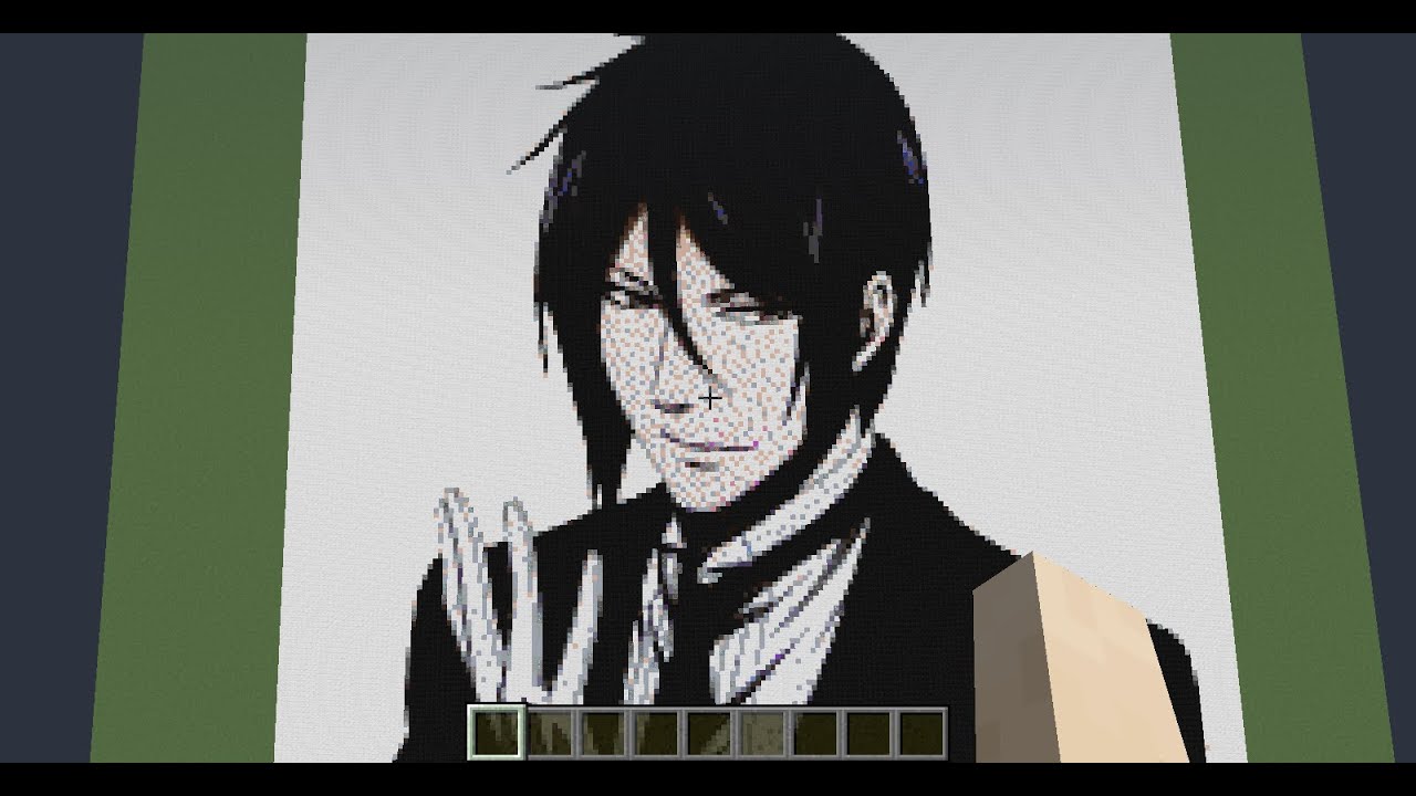 Minecraft Pixel Art | Sebastian Black Butler - YouTube