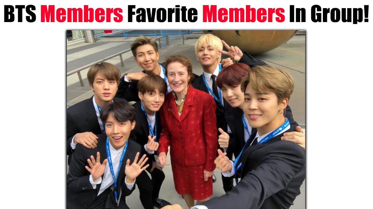 When BTS Members Asked Who is Their Favorite Members In The Group ...