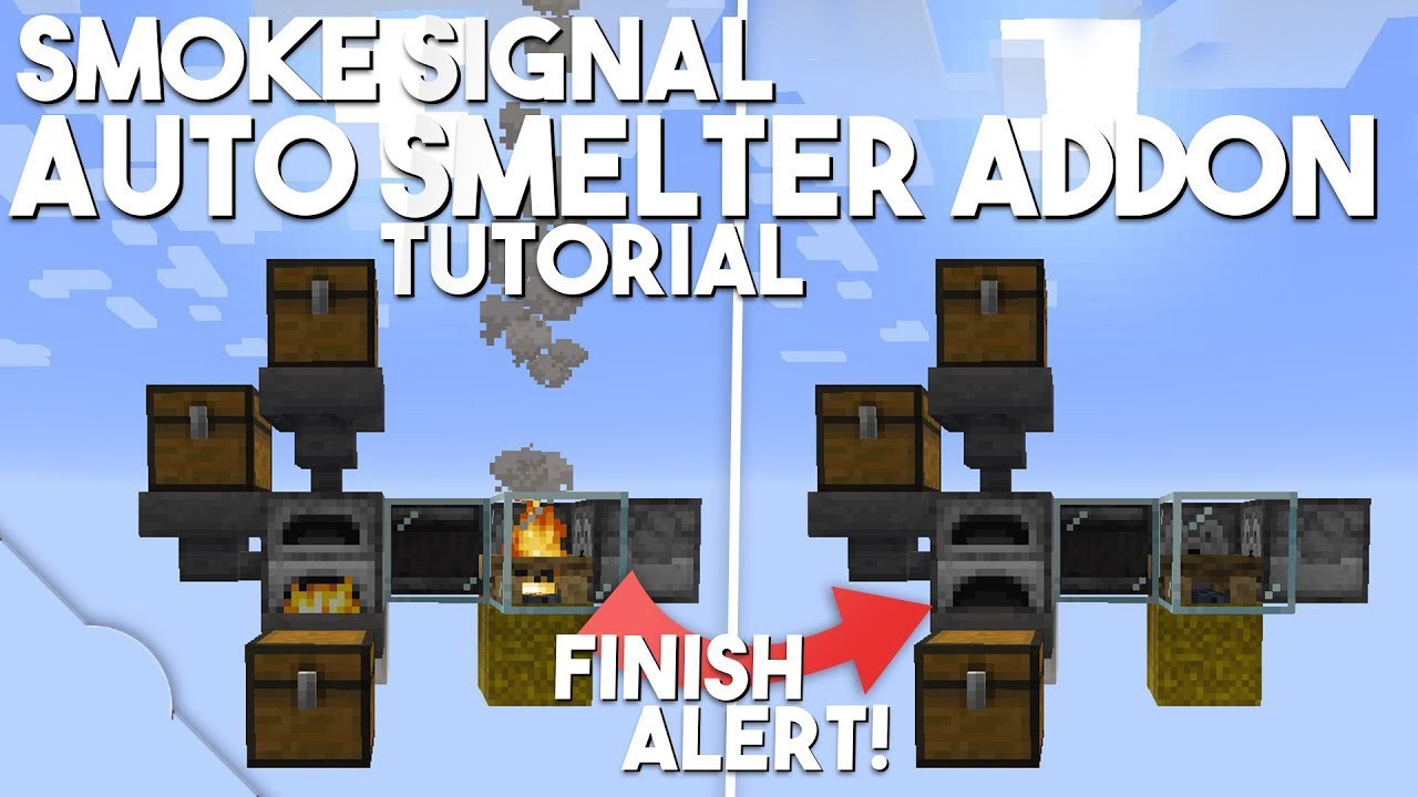 Minecraft | Auto Smelter With An Alert System - YouTube