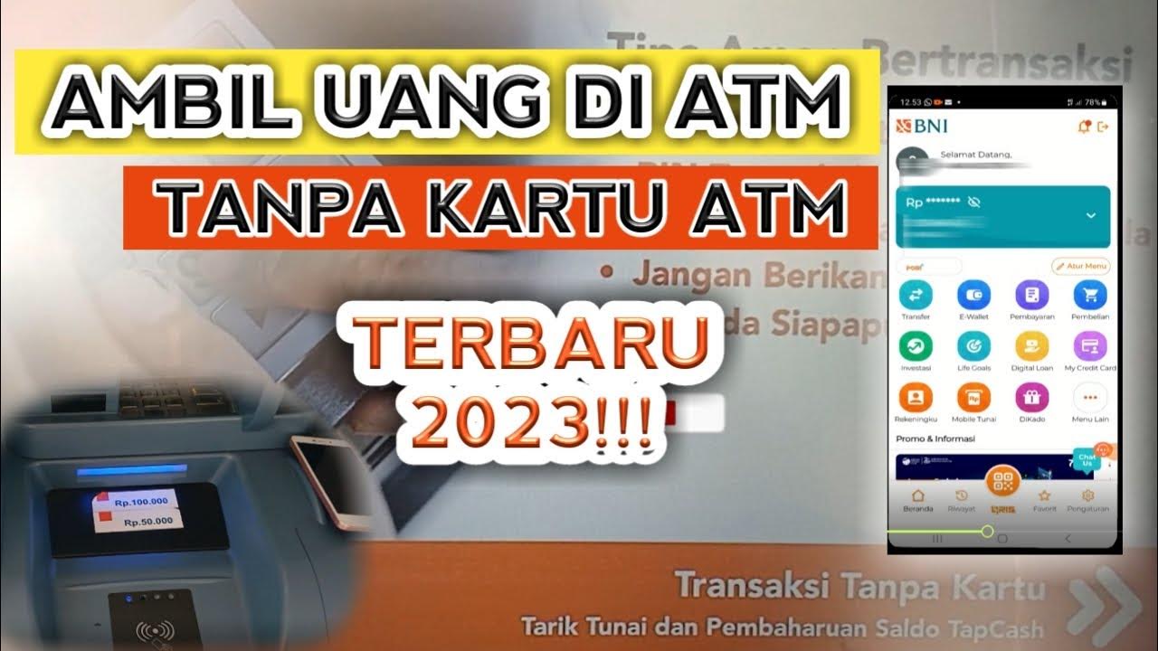 Cara Ambil Uang di ATM BNI Tanpa Menggunakan Kartu || Terbaru 2023 - YouTube