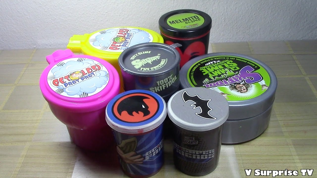 Slime collection - 7 Slimes DC Super Friends - Disgusting Gummy Slime ...