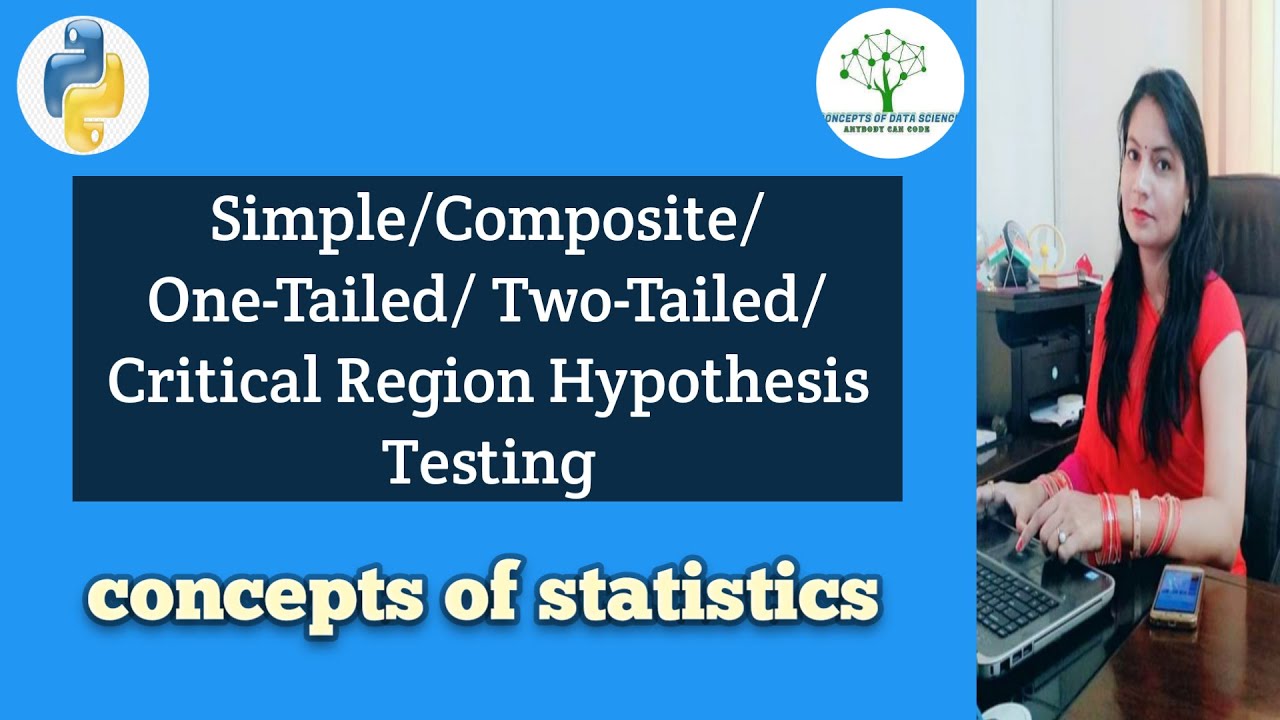Concepts Of Hypothesis Testing Part-2 | Simple/Composite/One-Tailed/Two ...