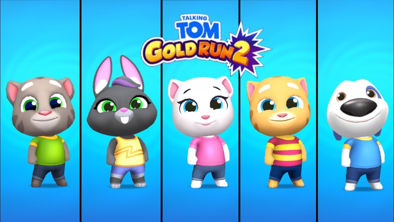 Talking Tom Gold Run 2 All Characters and Worlds Unlocked Android iOS ...