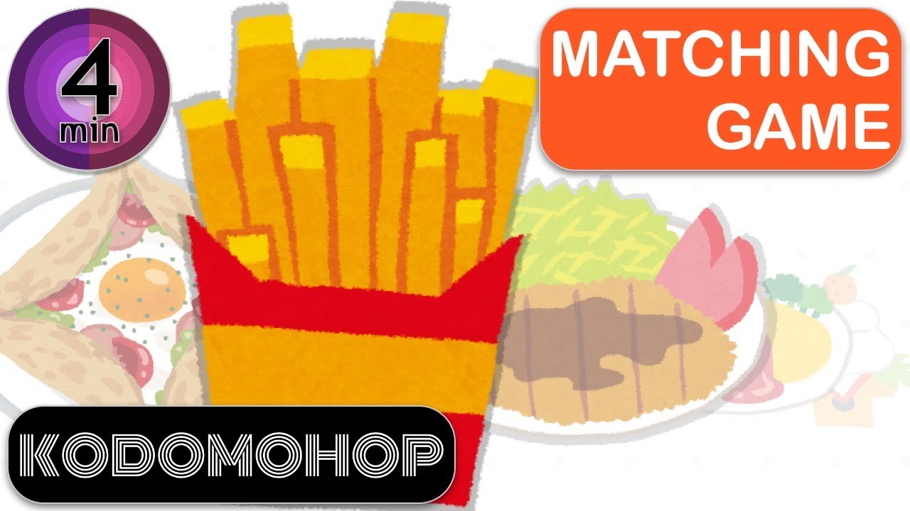 Matching Game | Match images that look like french fries and more ...