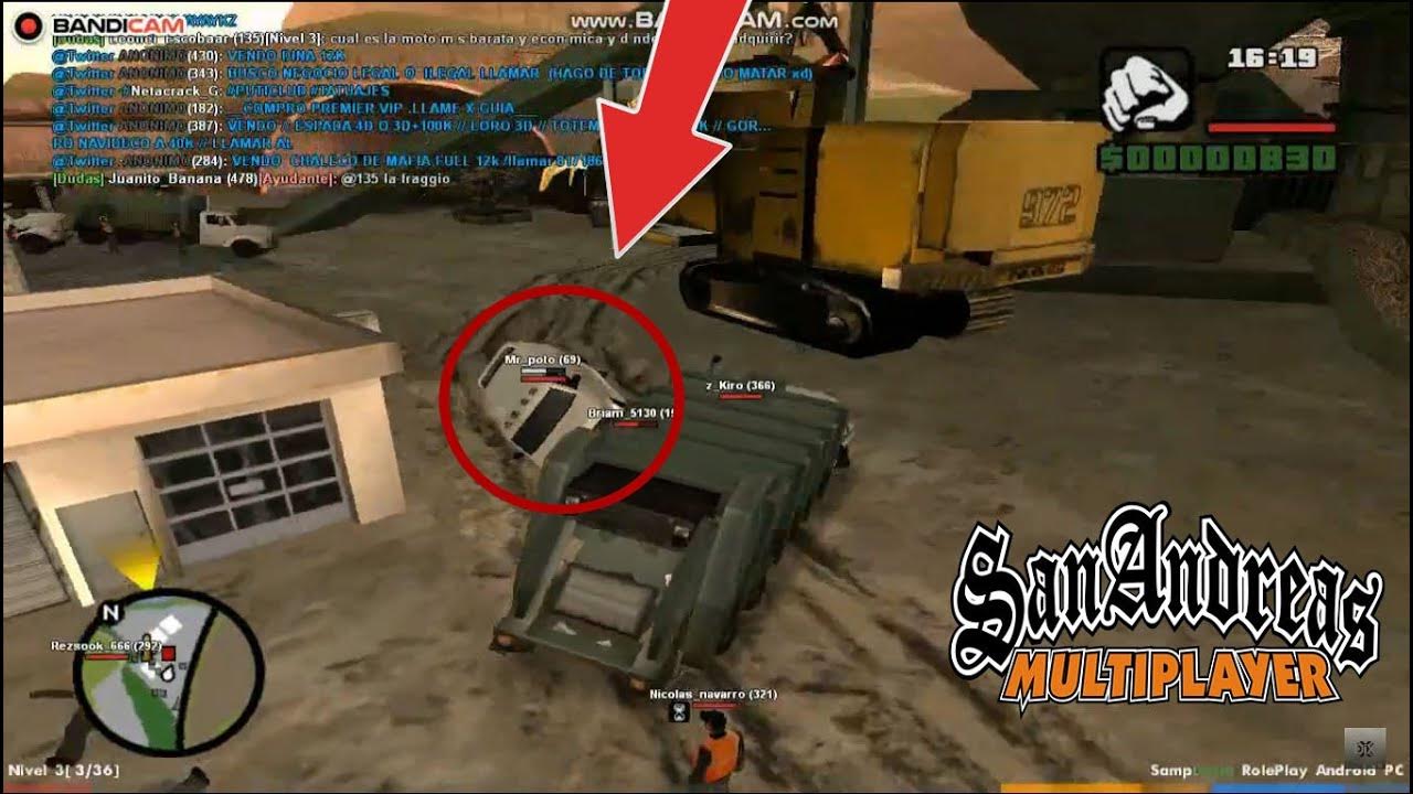 ventajas de ser basurero SA MP - YouTube