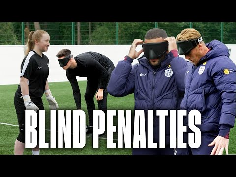 Pickford and Walker try Blind penalties | England | EE Disability FA Cup