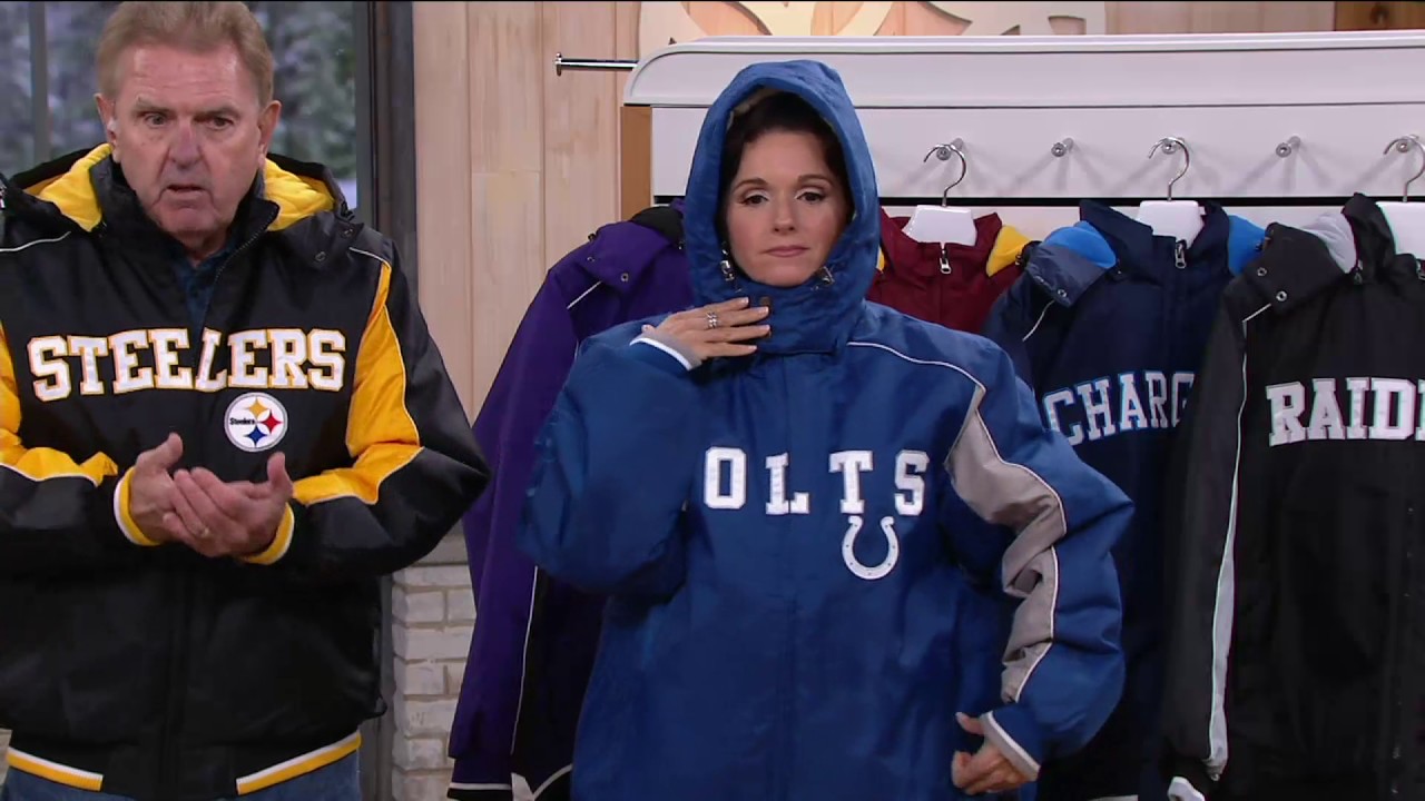 NFL Polyfill Jacket with Detachable Hood on QVC - YouTube