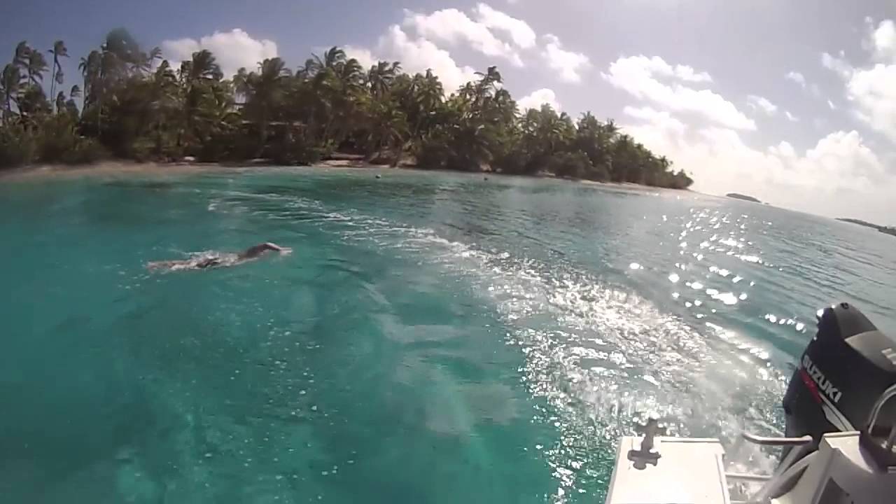 Real Swim Cook Islands Aitutaki - YouTube