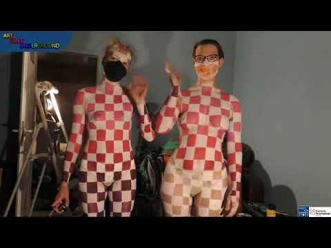 ART GOES UNDERGROUND - Bodypainting - Hidden, lost, confused - Live Stream - 13. Painting - Part 3