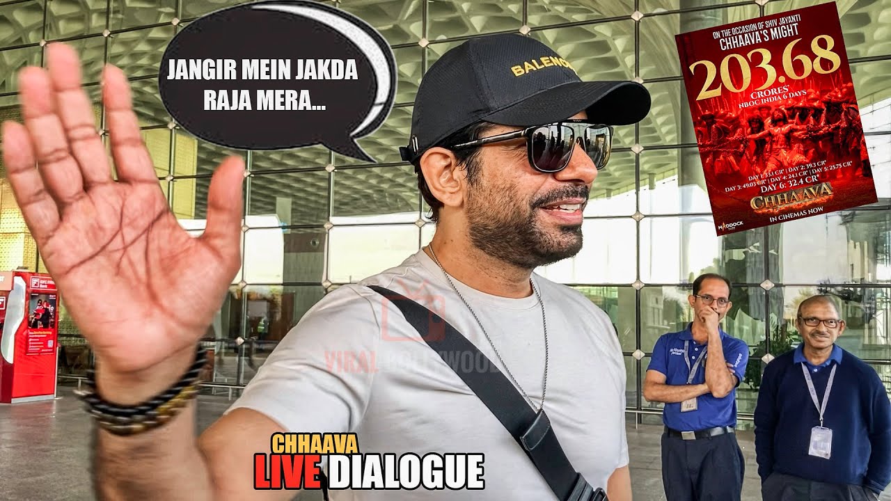 Kavi Kalash aka Vineet Kumar LIVE Dialogue from Chhaava Movie at Mumbai ...