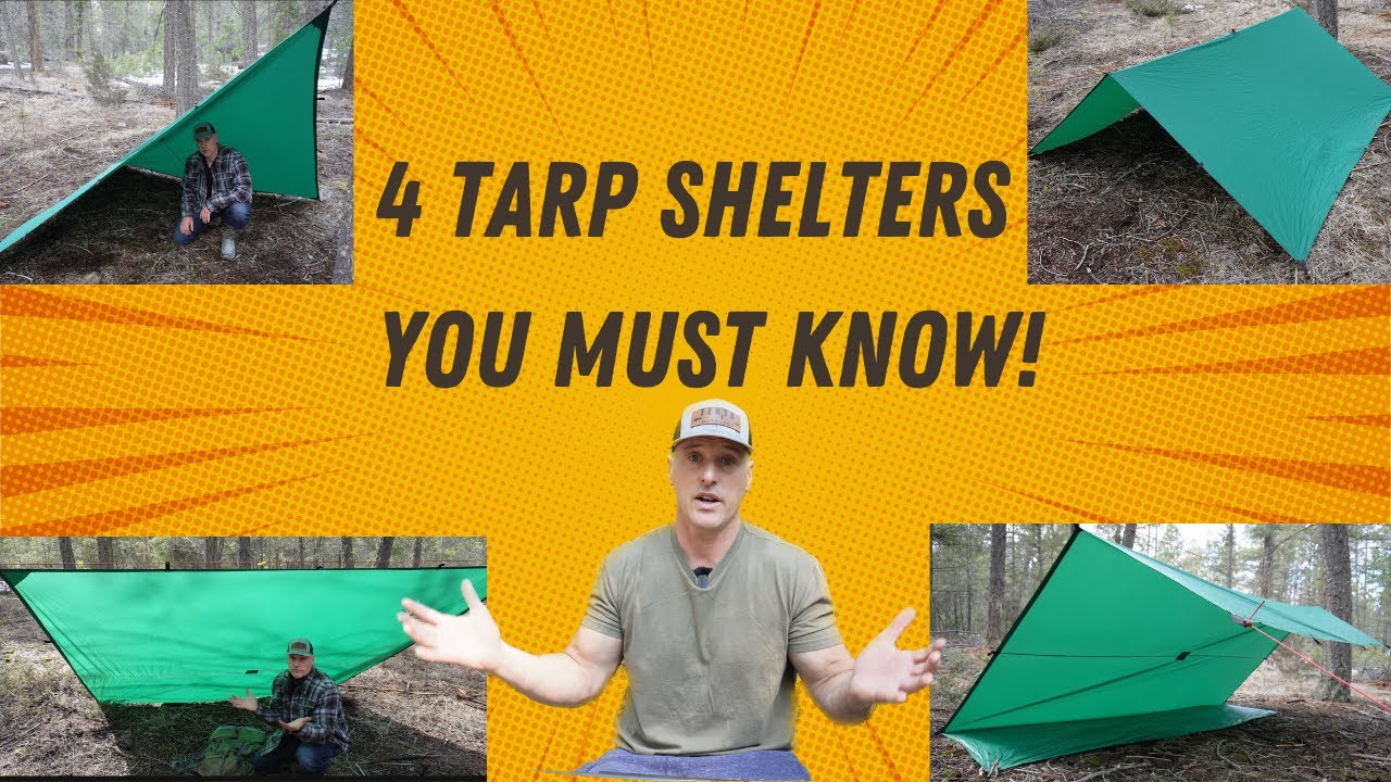 4 Tarp Shelters You Must Know! - YouTube