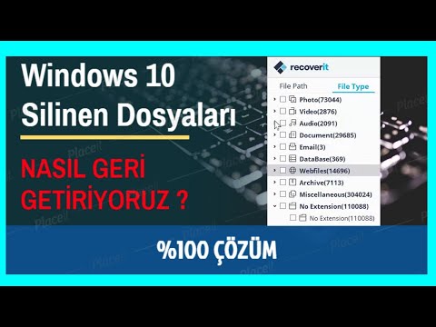 Windows 10 silinen dosyaları kurtarma | Kesin Çözüm !