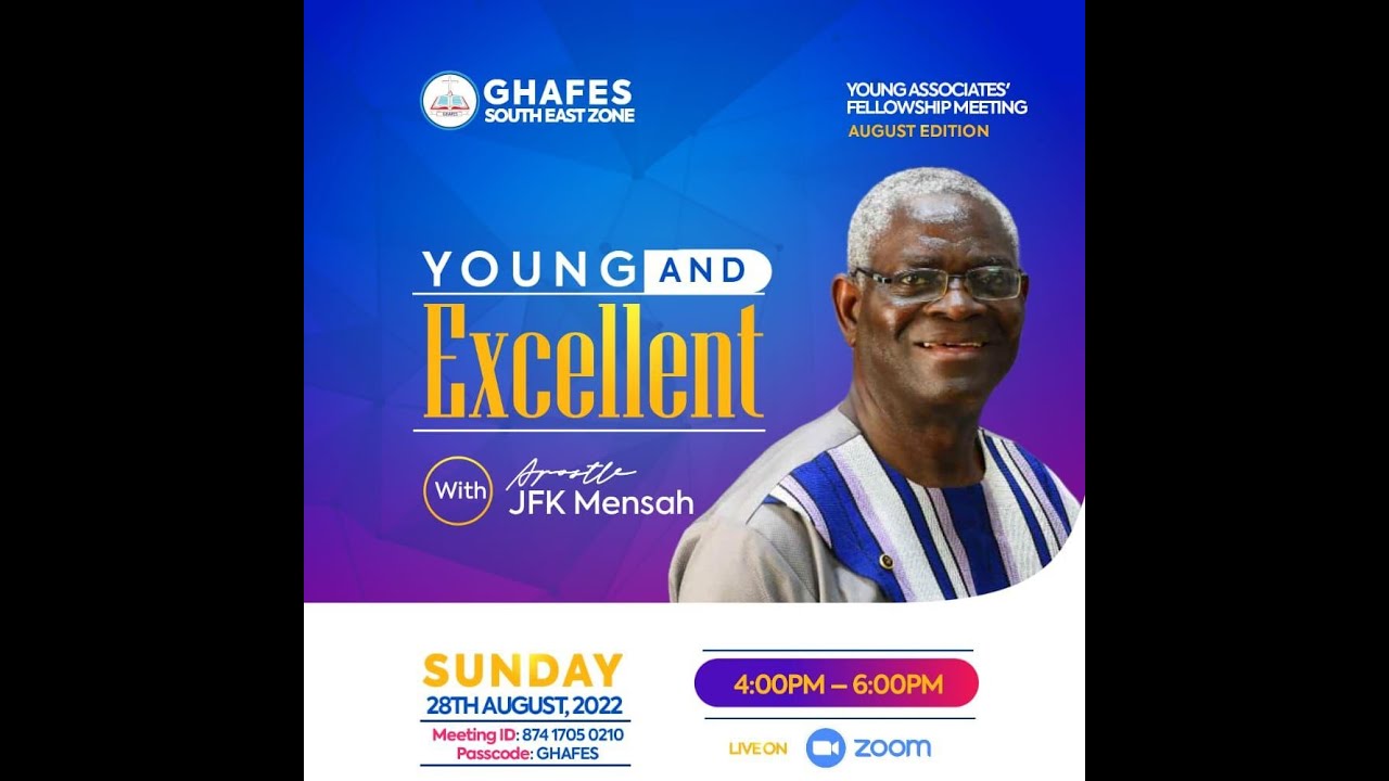 Young and Excellent: Giving God and man your very best - Apostle JFK ...