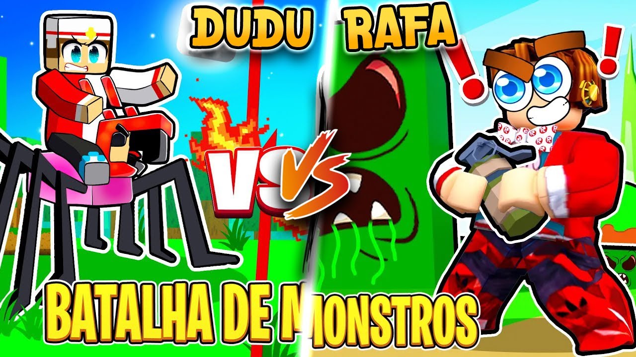 Batalha de MONSTROS ASSUSTADORES - DUDU Betero VS Rafinha Betero Roblox - YouTube
