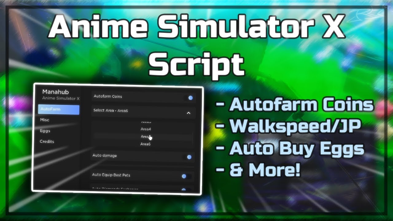 [NEW] Anime Simulator X GUI Script | AUTO FARM COINS, AUTO OPEN EGGS ...