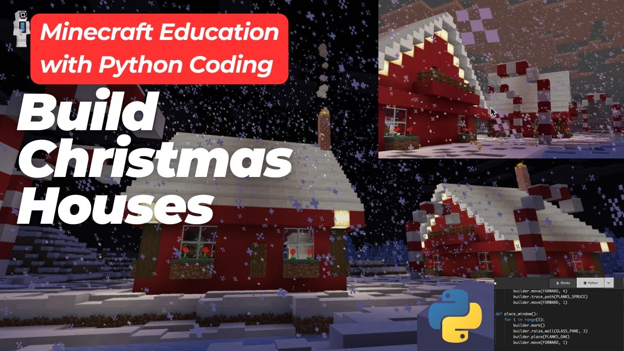 Minecraft Education Edition | Building a Christmas House with Python ...