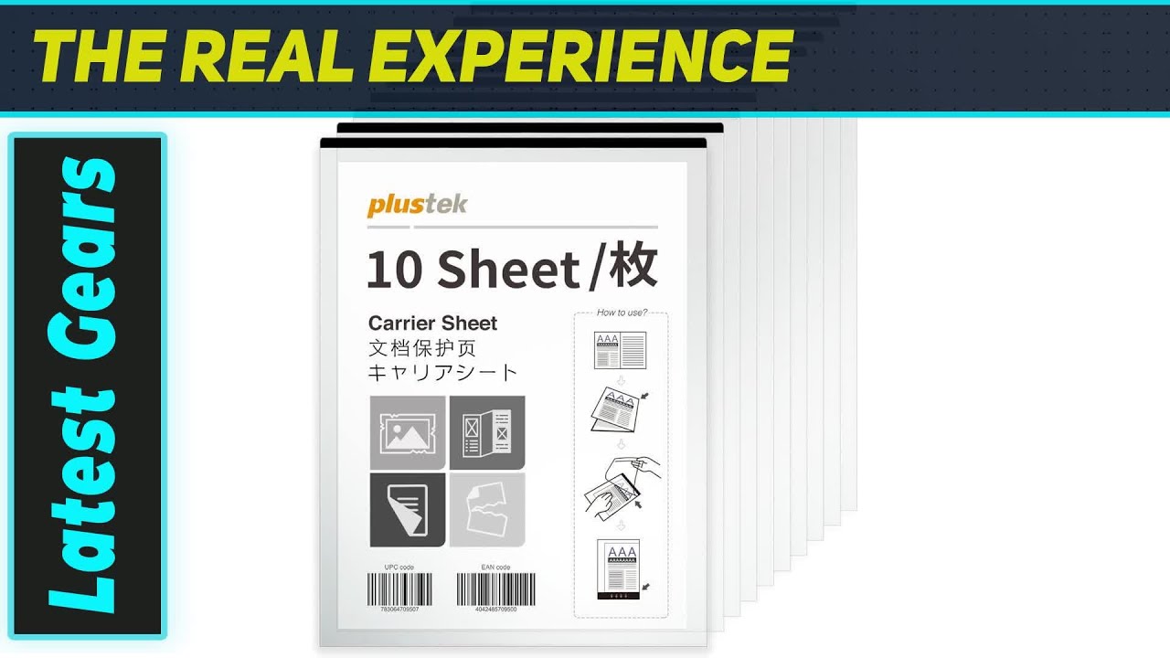 Plustek Document Carrier Sheets: Best Way to Scan Delicate & A3 Docs ...