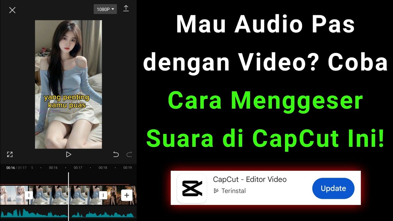 Cara Menggeser Audio Di Capcut ~ Cara Memindahkan Audio Di Capcut - YouTube