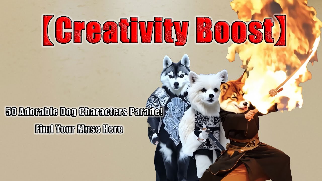 【Creativity Boost】50 Adorable Dog Characters Parade! - YouTube
