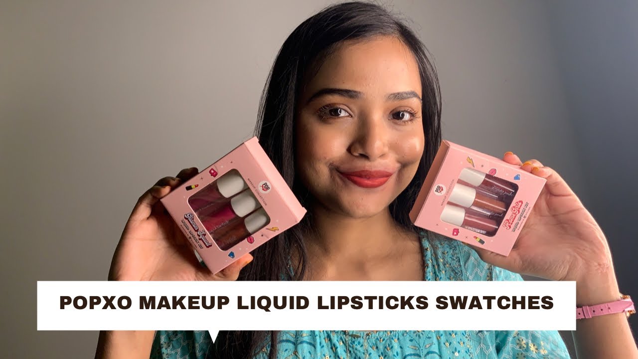 New POPxo liquid lipstick swatches *Newly launch #newlaunch # ...