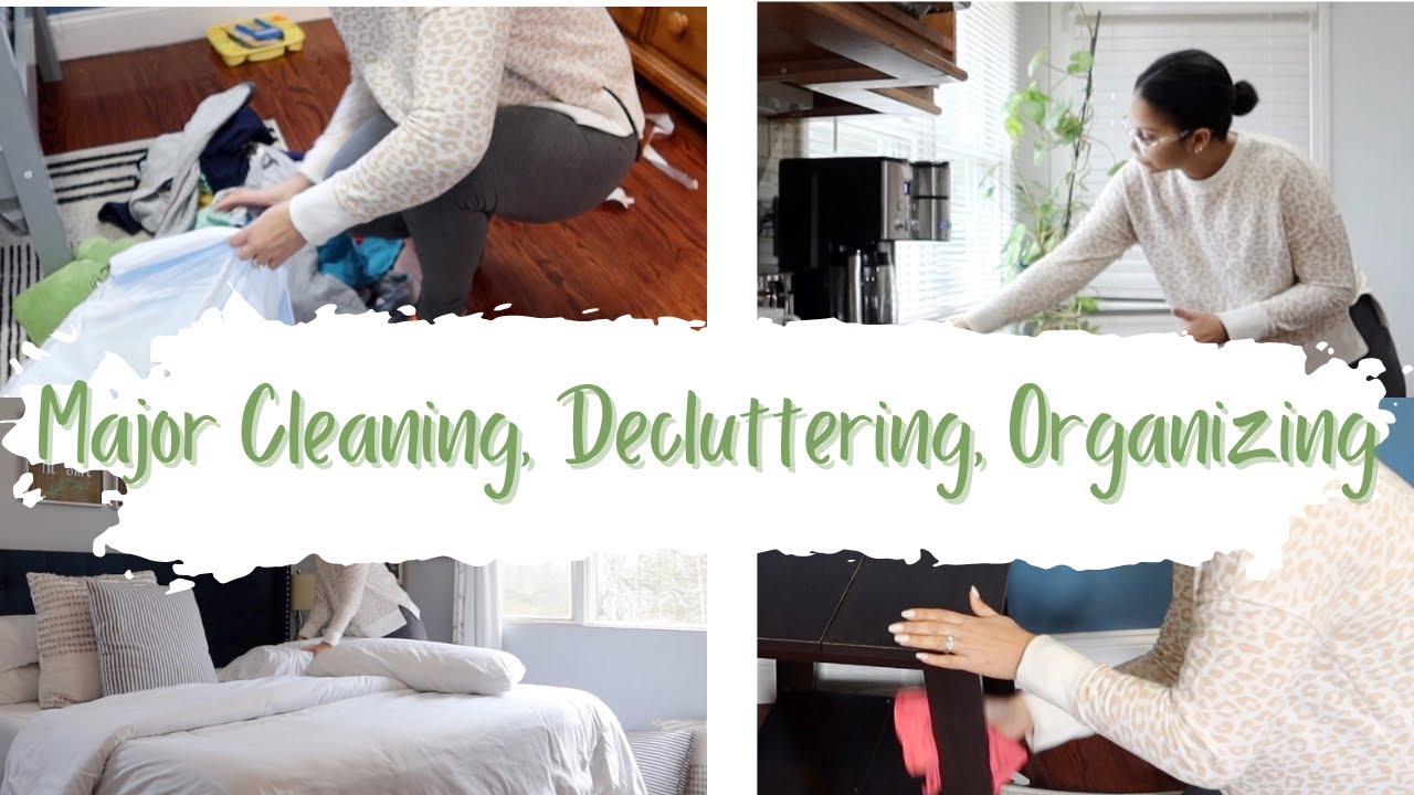 **New** MAJOR CLEANING || DECLUTTERING || ORGANIZING - YouTube