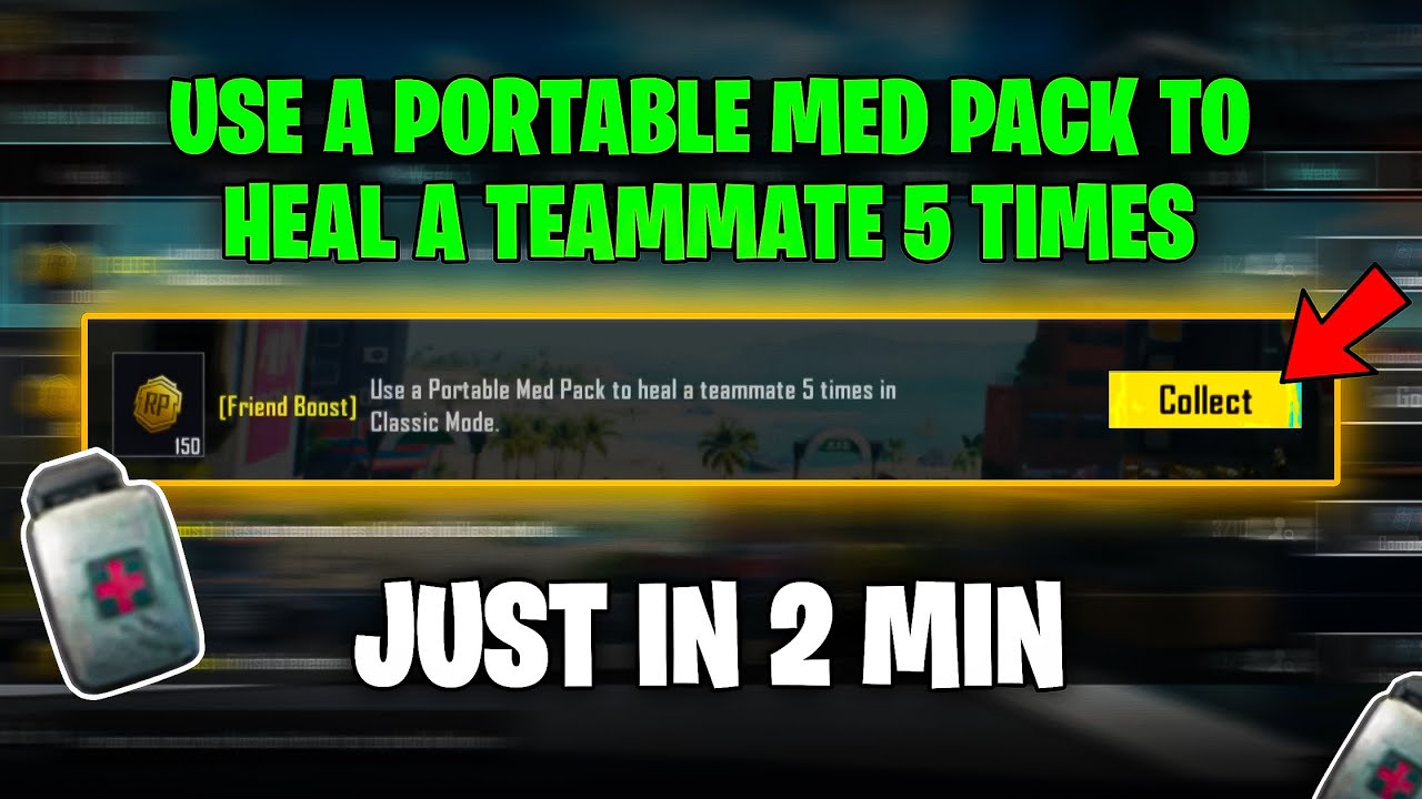 HOW TO COMPLETE USE A PORTABLE MED PACK TO HEAL A TEAMMATE 5 TIMES IN ...