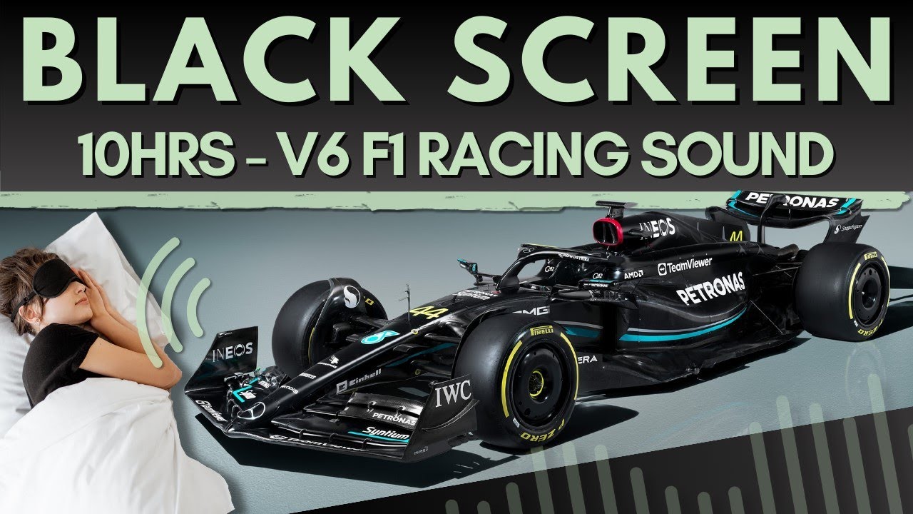 2022 Mercedes V6 F1 Engine Sound @ Race Track | 10hrs Black Screen ...