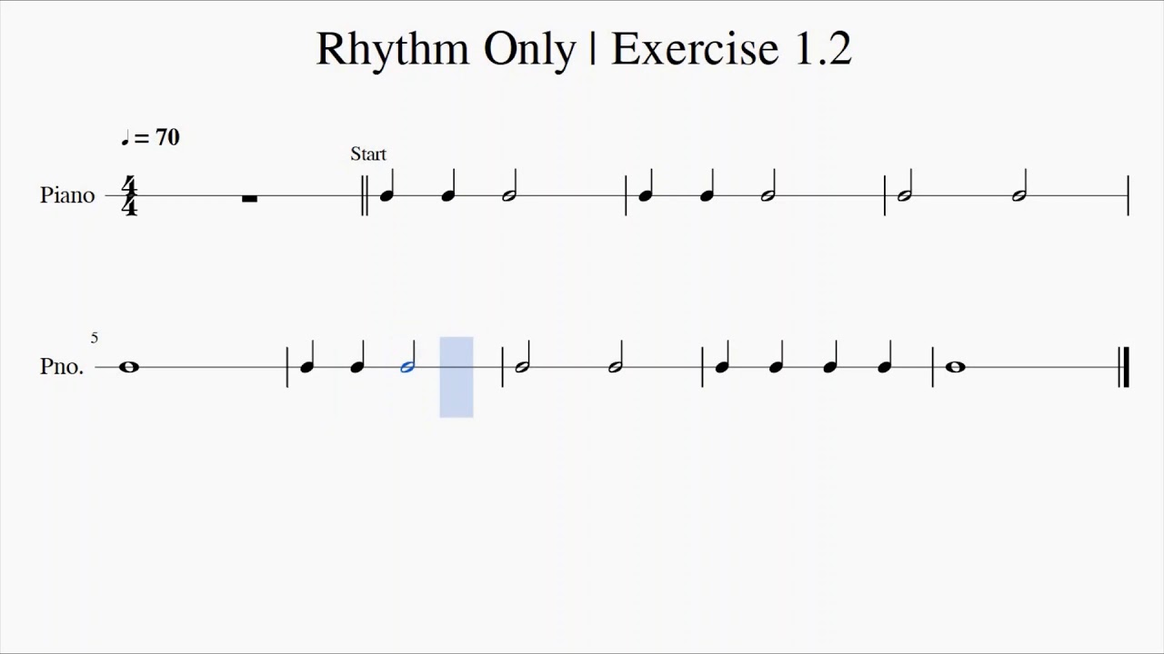 Rhythm Tapping Exercise 1.2 - YouTube